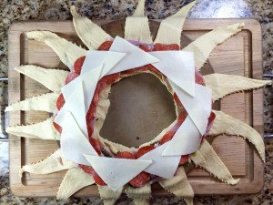 Pepperoni & Pesto Calzone Ring Recipe #PepItUp - Positively Stacey