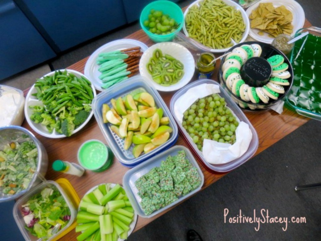 A St. Patrick's Day Green Potluck in the Classroom