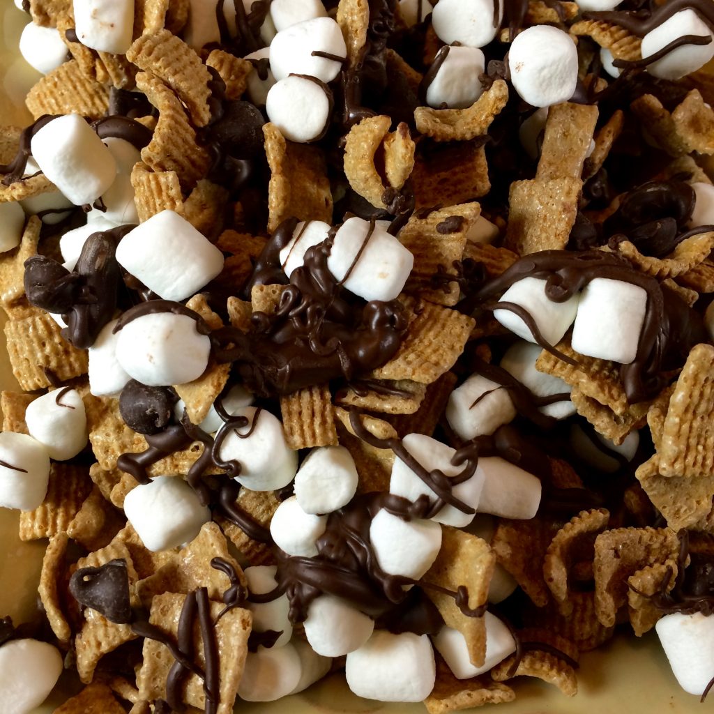 S’mores Snack Mix Recipe #SundaySupper - Positively Stacey