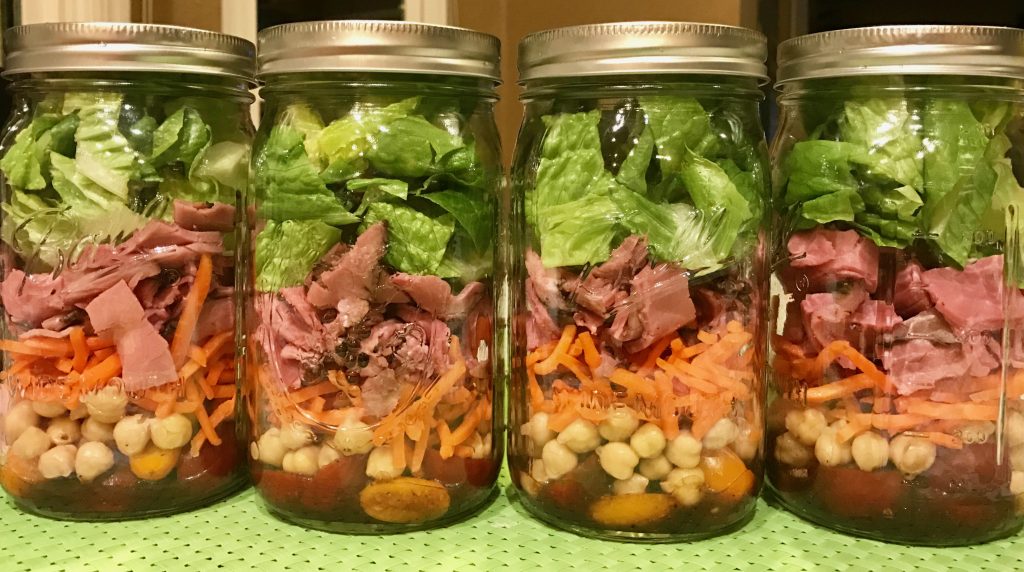 Roast Beef Salad in a Jar - Positively Stacey