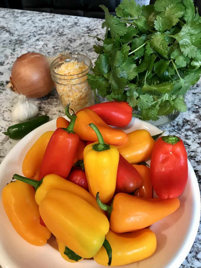 Stuffed Mini Bell Pepper Appetizer Recipe - Positively Stacey