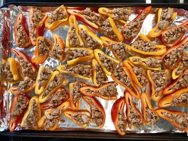 Stuffed Mini Bell Pepper Appetizer Recipe - Positively Stacey