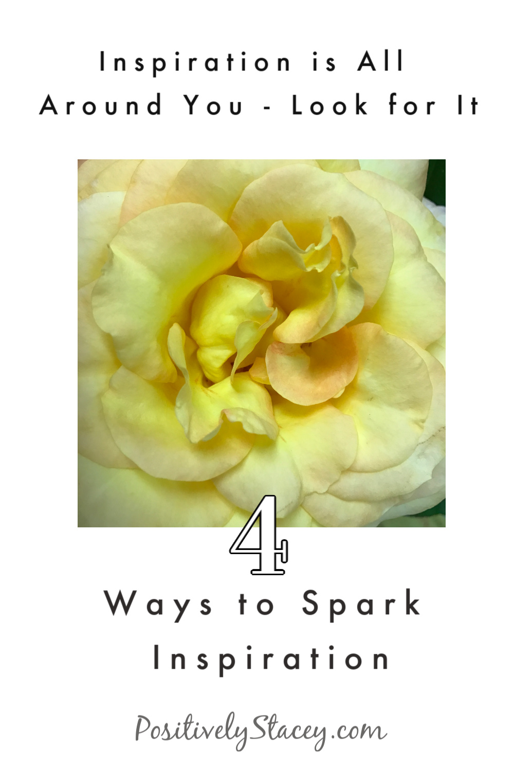 Inspiration is All Around You - Look for It - Positively Stacey